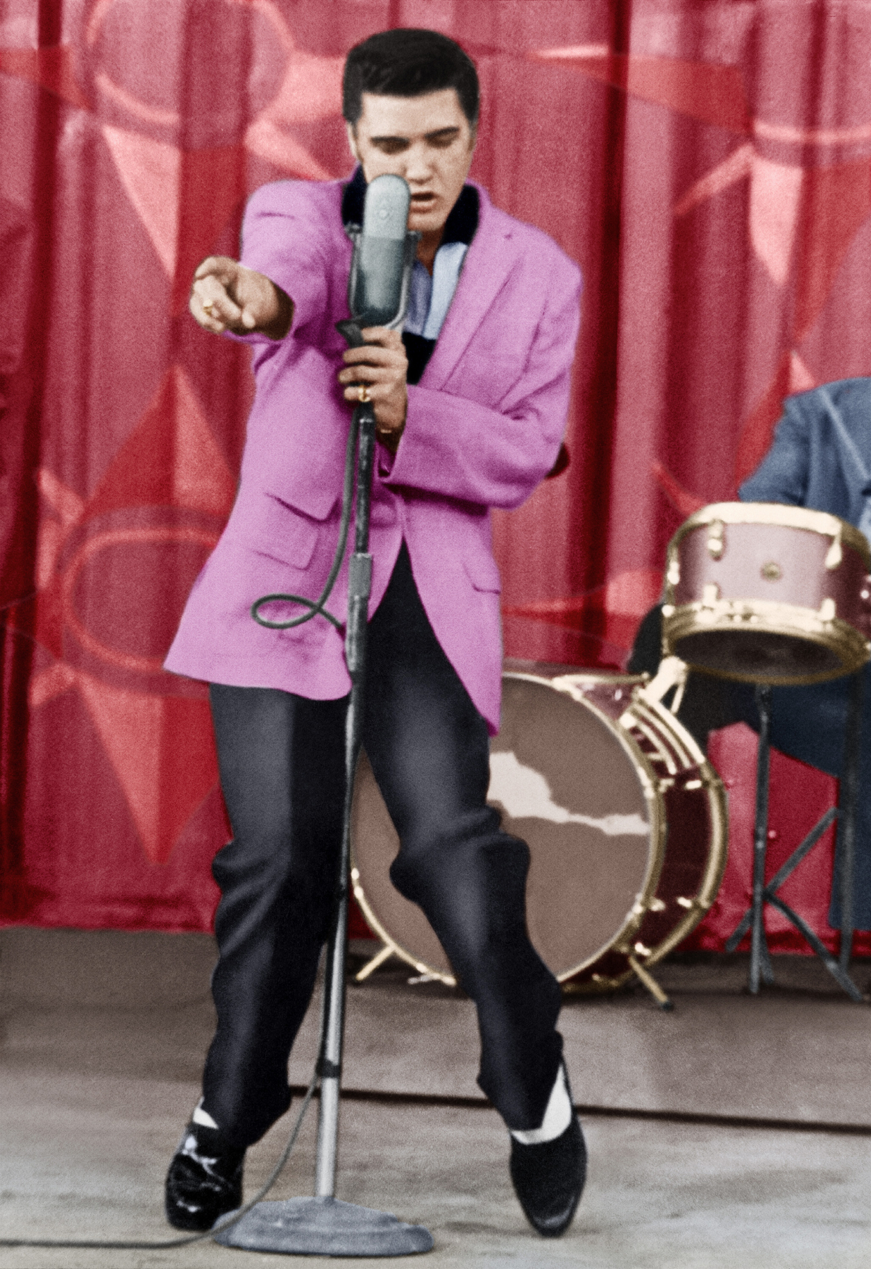 Elvis Presley's Real Blue Suede Shoes Were Sold in an Auction